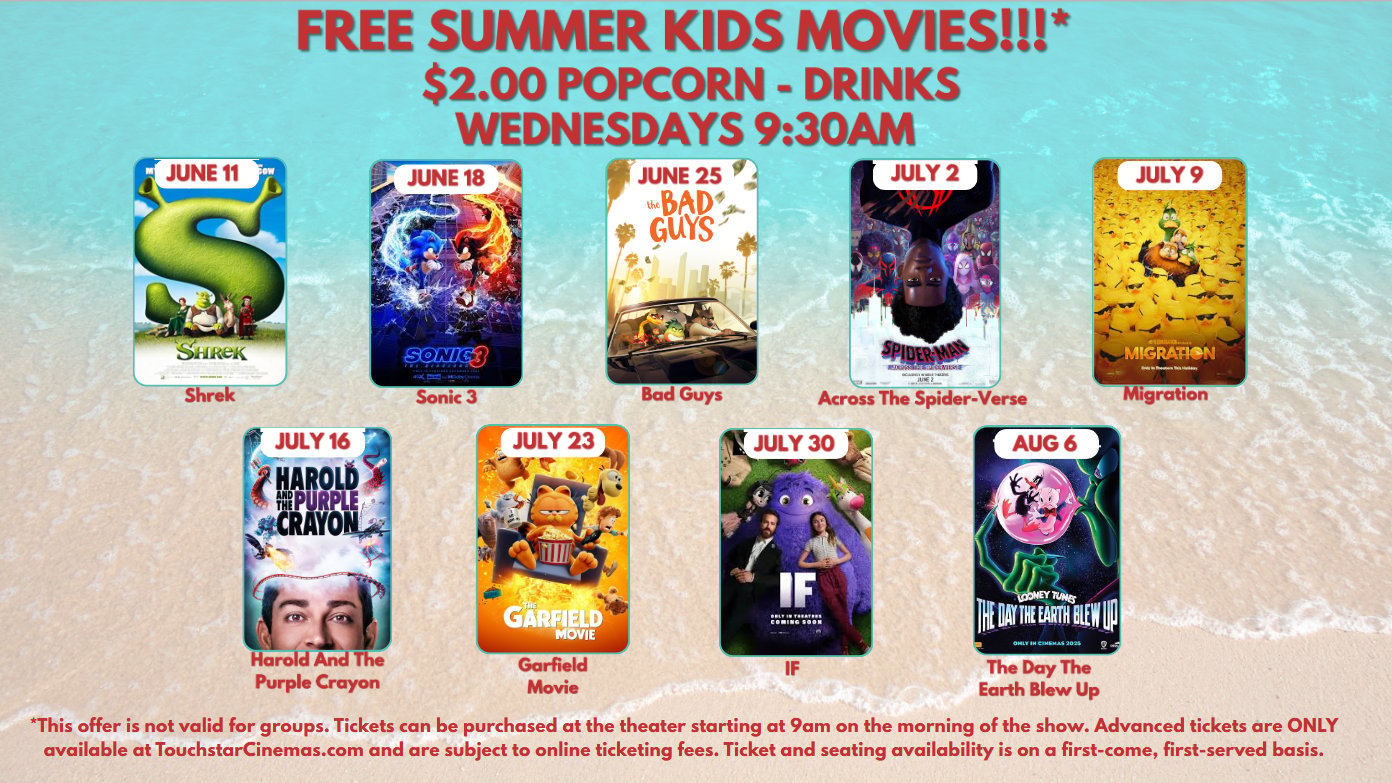 Touch Star Spring Hill 8 Kids Summer Movies for FREE! - Family-Friendly ...